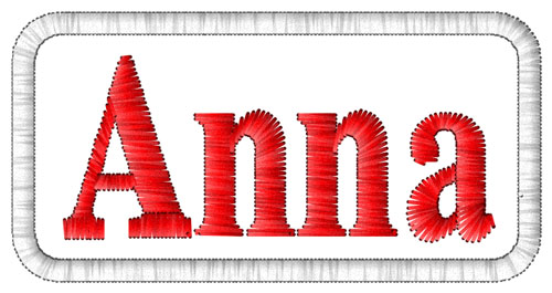 Nášivka Anna | Nášivky, vlajky vyšívané, klíčenky vyšívané, jmenovky ...
